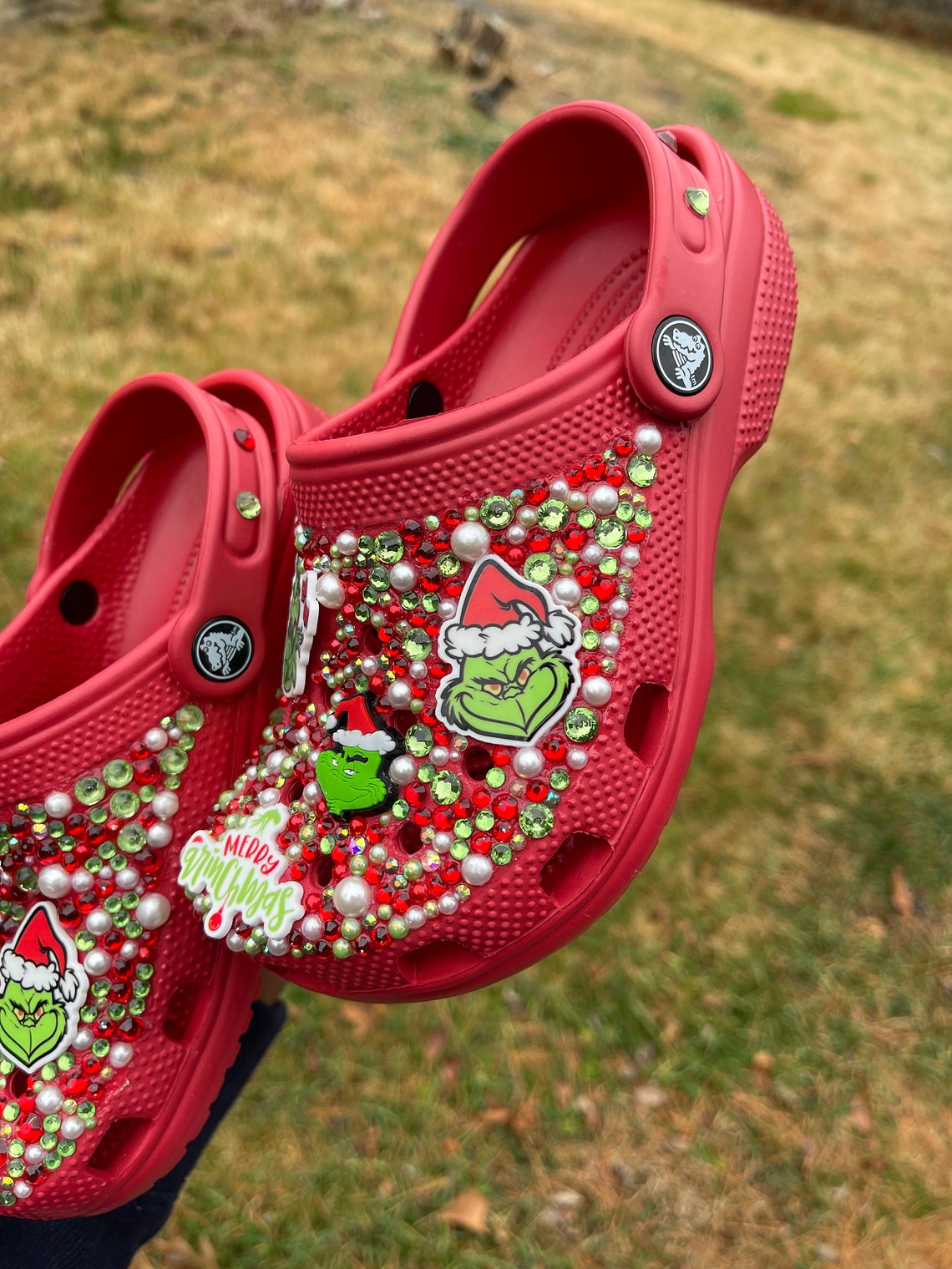 Grinch Crocs - Etsy