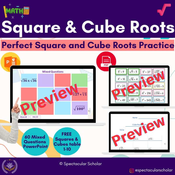 Sticky Notes Square Root 123 - Etsy New Zealand