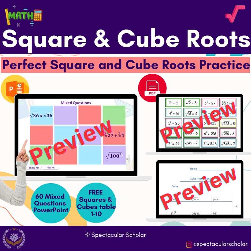 Sticky Notes Square Root 123 - Etsy New Zealand