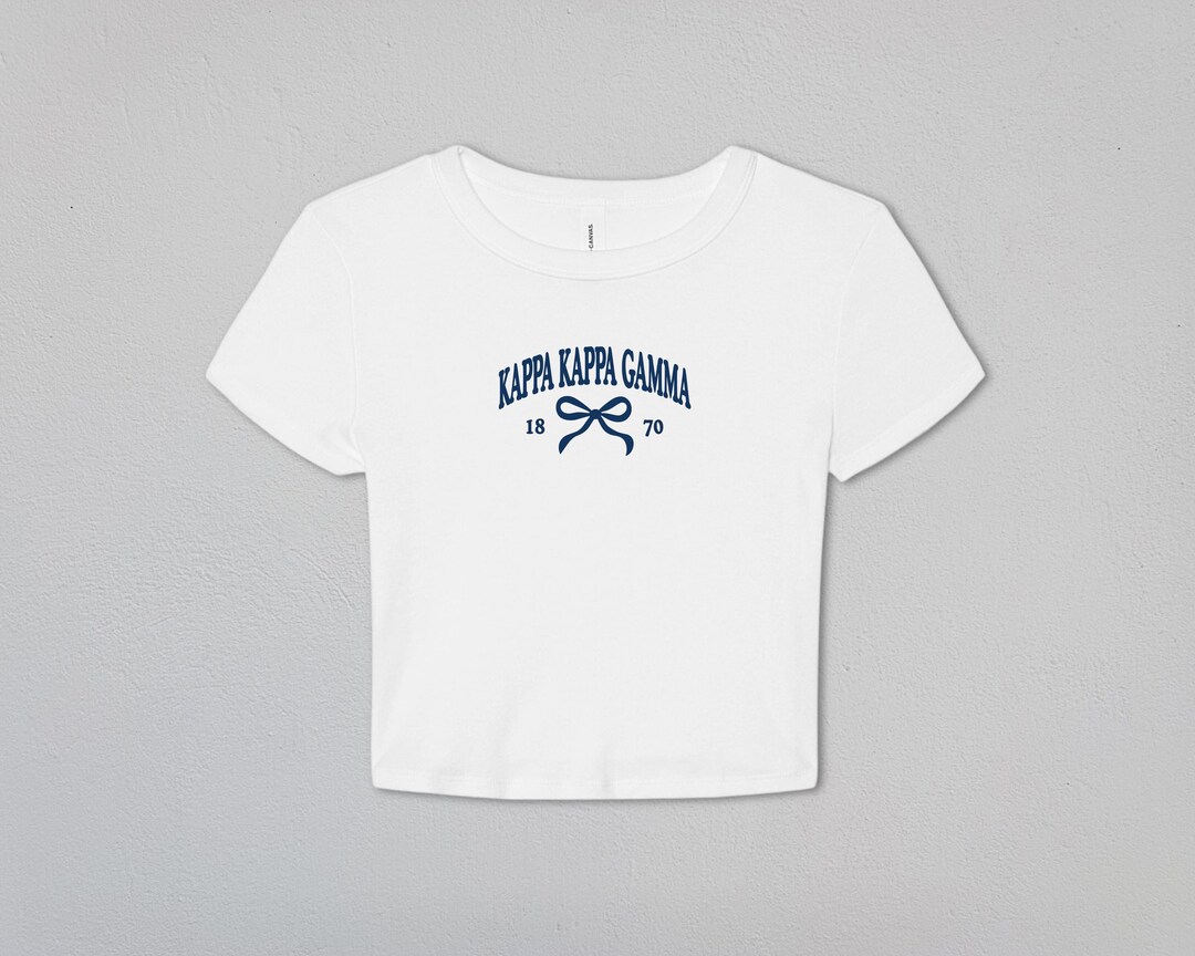 Kappa Kappa Gamma Tied Together Baby Tee | Kappa Kappa Gamma Apparel ...