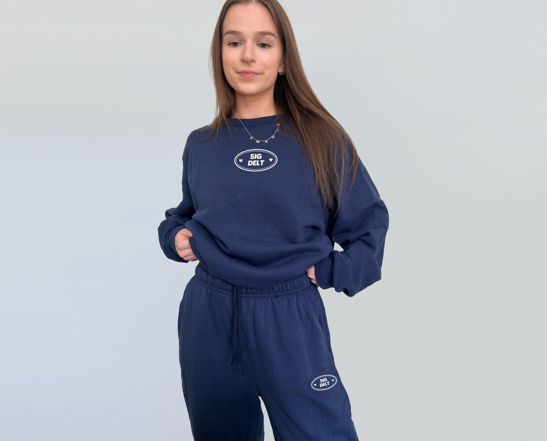 Sigma Delta Tau Trendsetter Sweat Set | Sig Delt Merch | Sorority ...