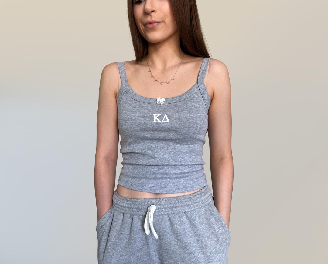 Kappa Delta Bow Down Crop Top Sorority Merch Custom Sorority Tank Top ...