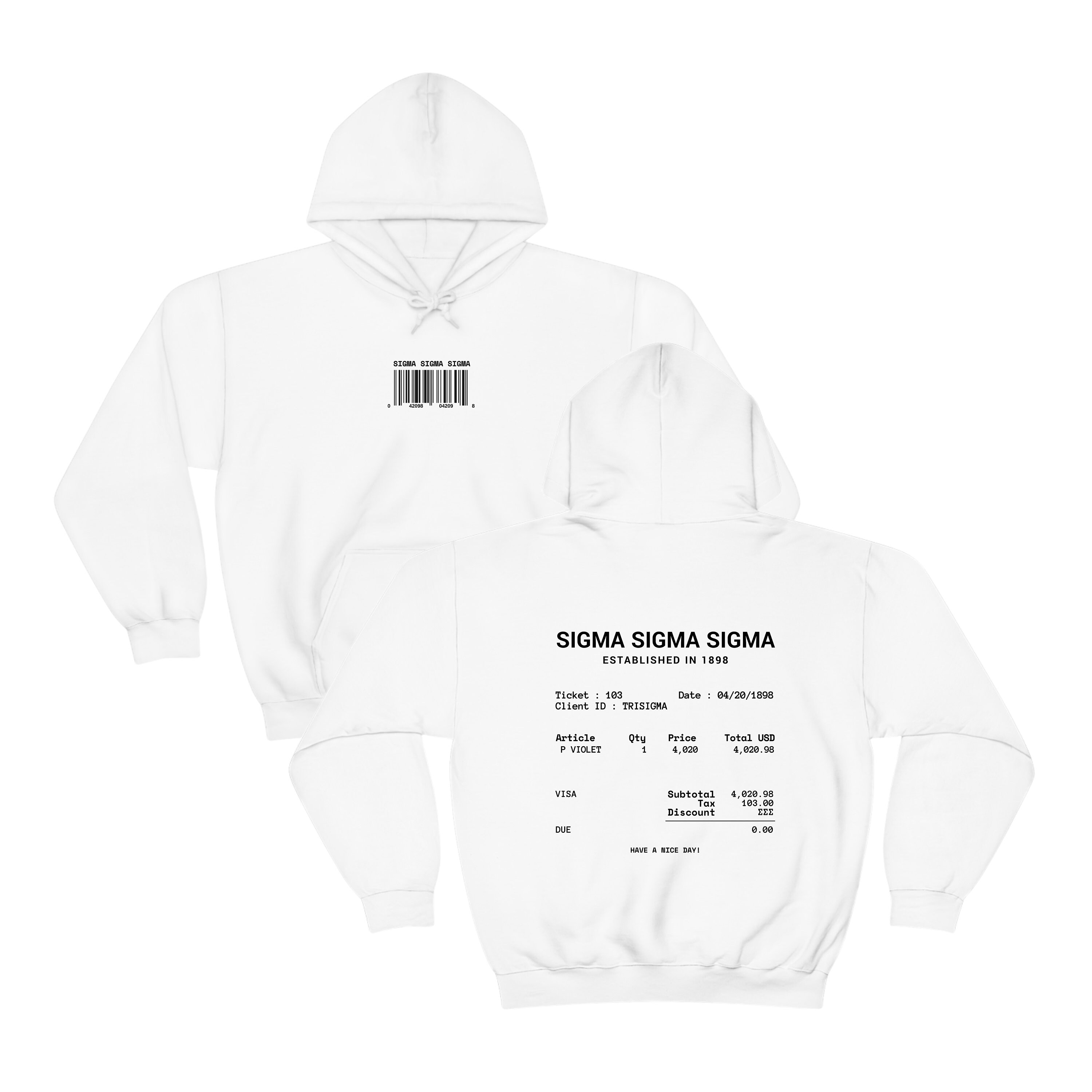 Sigma Sigma Sigma Have A Nice Day Sorority Sweatshirt Tri Sigma Apparel ...