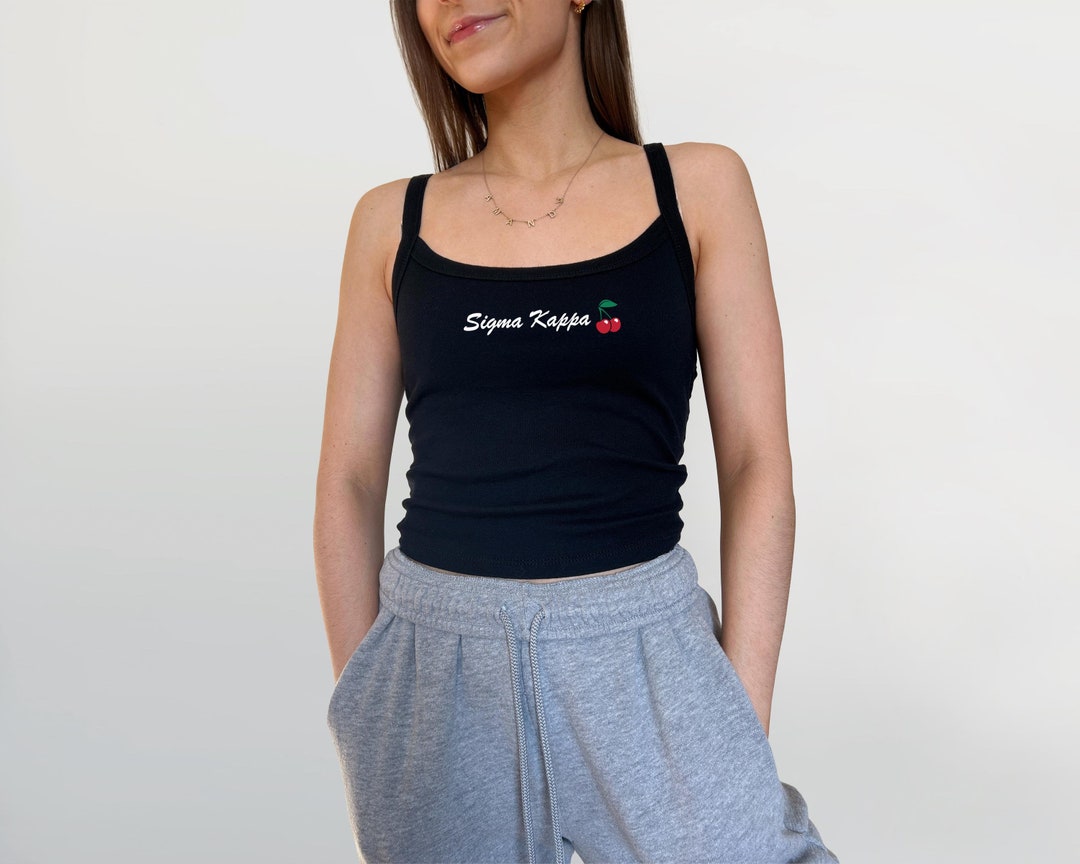 Sigma Kappa Black Cherry Crop Top | Sigma Kappa Tank Top | Sorority ...