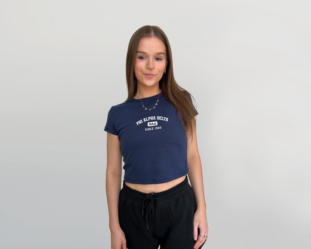 Phi Alpha Delta Game Day Crop Top | Phi Alpha Delta Baby Tee | Sorority ...