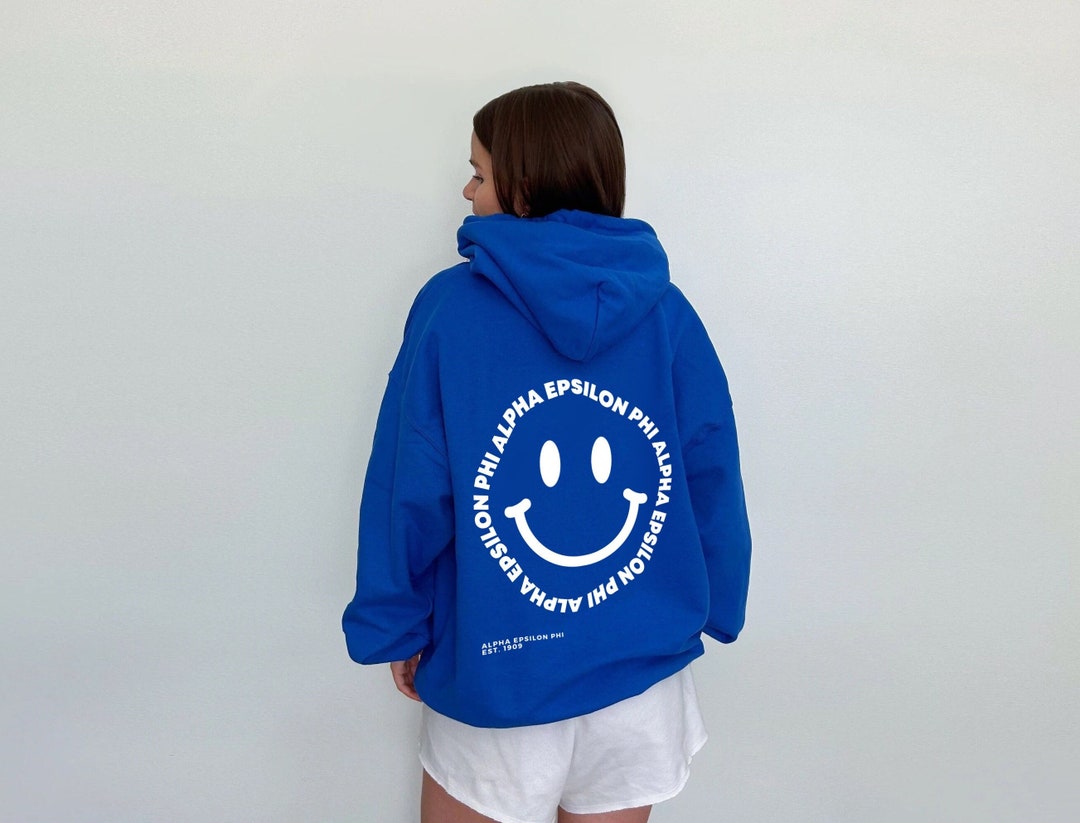 Alpha Epsilon Phi Smiley Face Sorority Sweatshirt Aephi Sorority ...