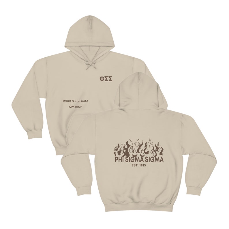 Phi Sigma Sigma Flames Sorority Sweatshirt Phi Sig Sweatshirt Sorority Hoodie - Etsy
