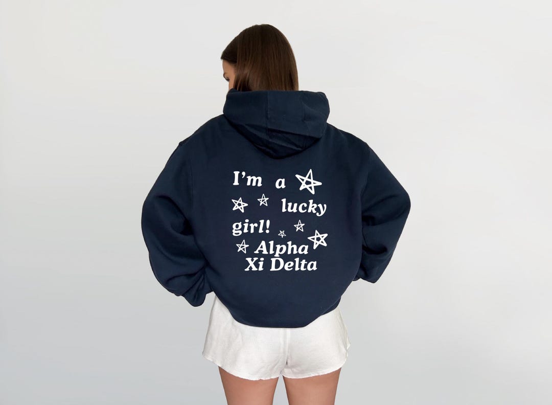 Alpha Xi Delta Lucky Girl Sorority Sweatshirt | Sorority Merch ...