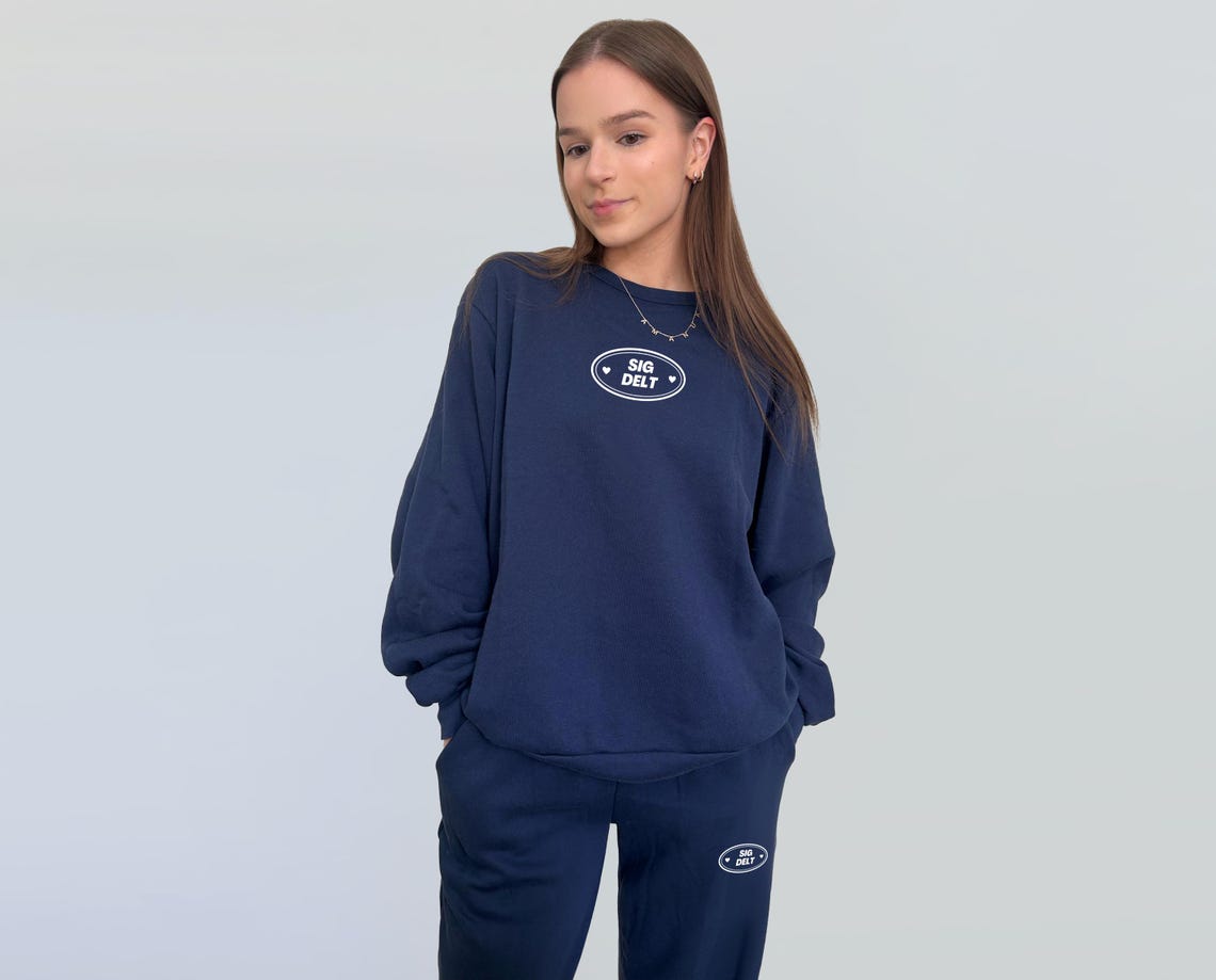 Sigma Delta Tau Trendsetter Sweat Set | Sig Delt Merch | Sorority ...