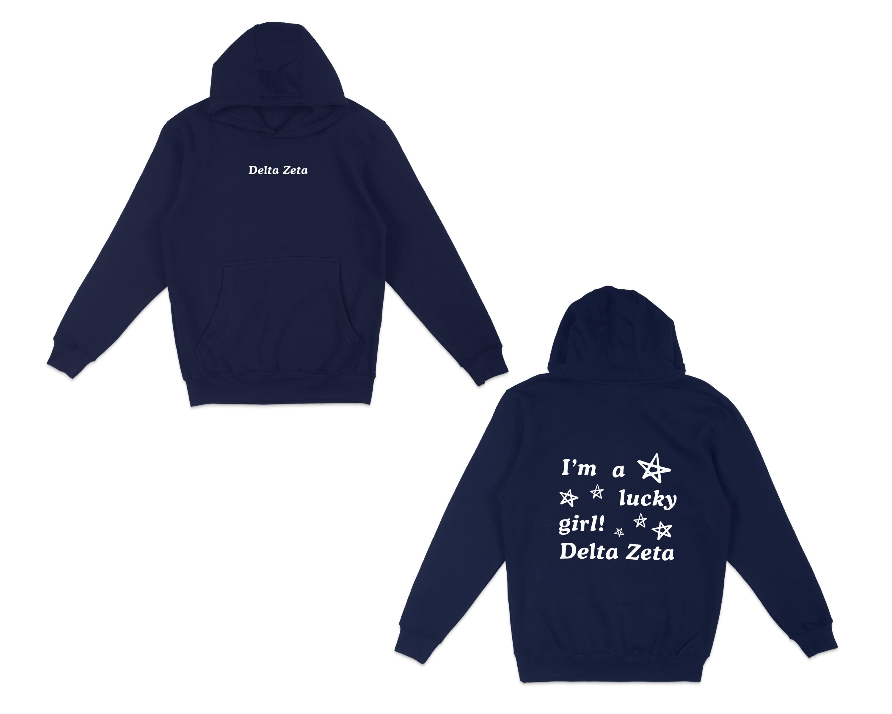 Delta Zeta Lucky Girl Sorority Sweatshirt | Sorority Merch | Sorority ...