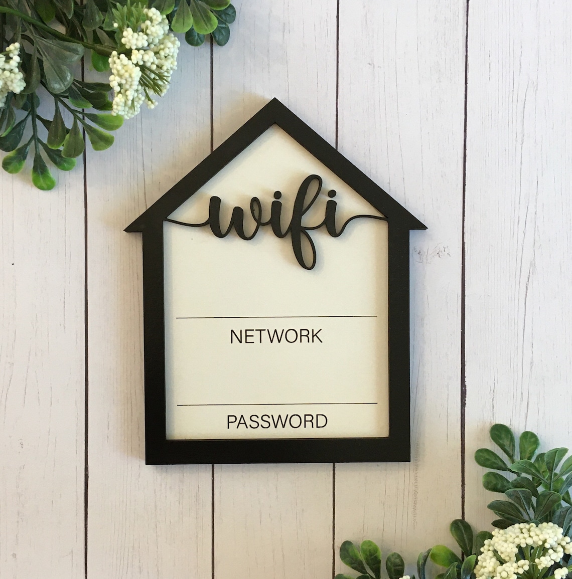 Wifi Password Sign Wifi Network Sign Dry Erase Sign Tiered - Etsy