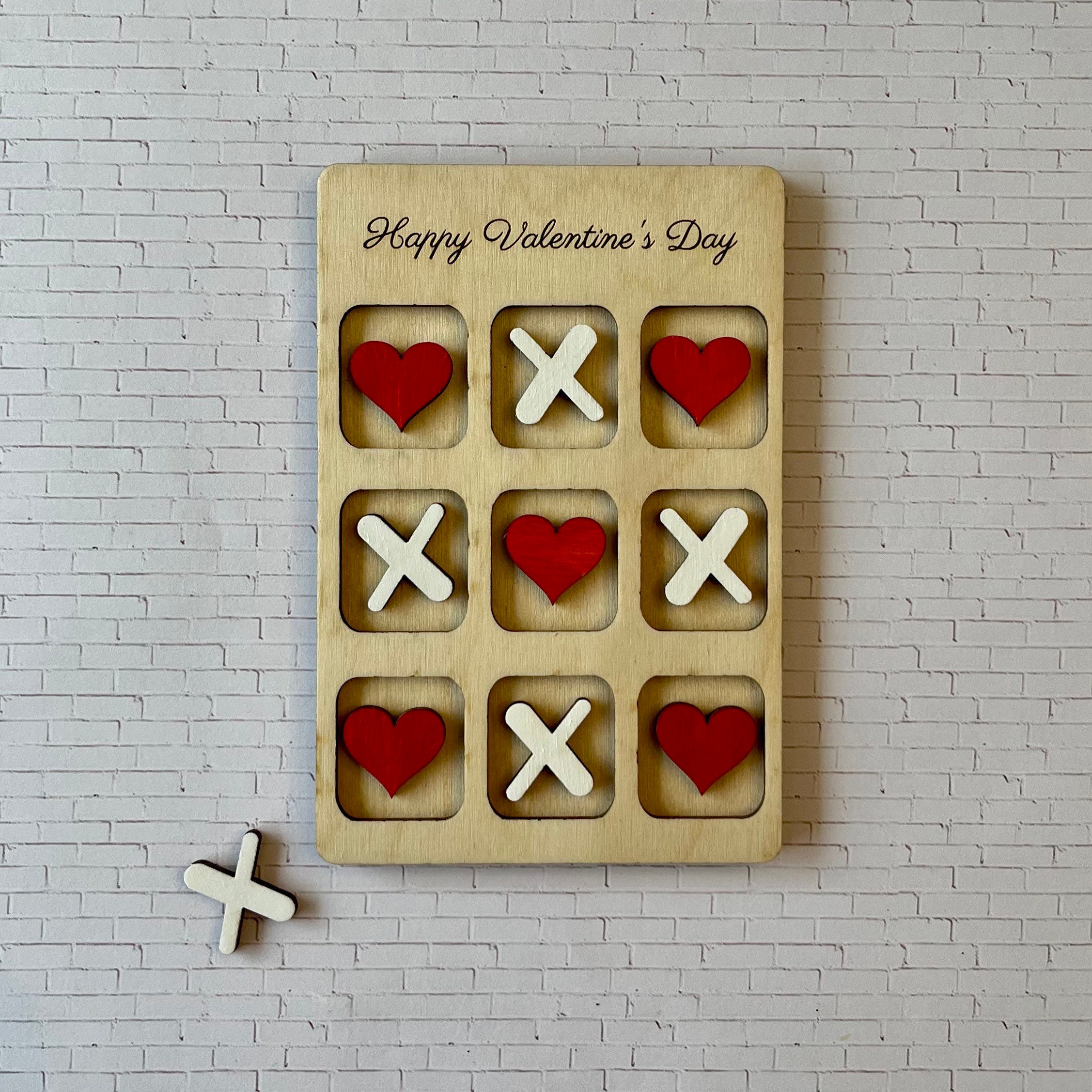 Valentine Tic Tac Toe, Tic Tac Toe Board, Valentine Gift, Valentine for ...