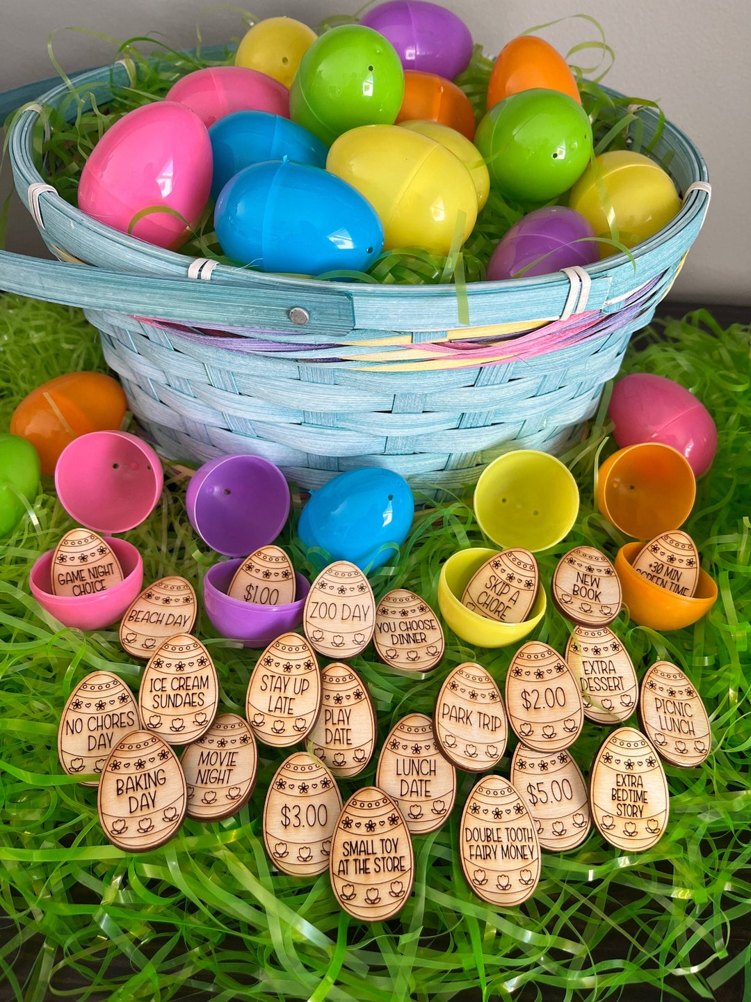 Easter Basket Tokens, Easter Egg Tokens, Easter Basket Gifts, Reward ...