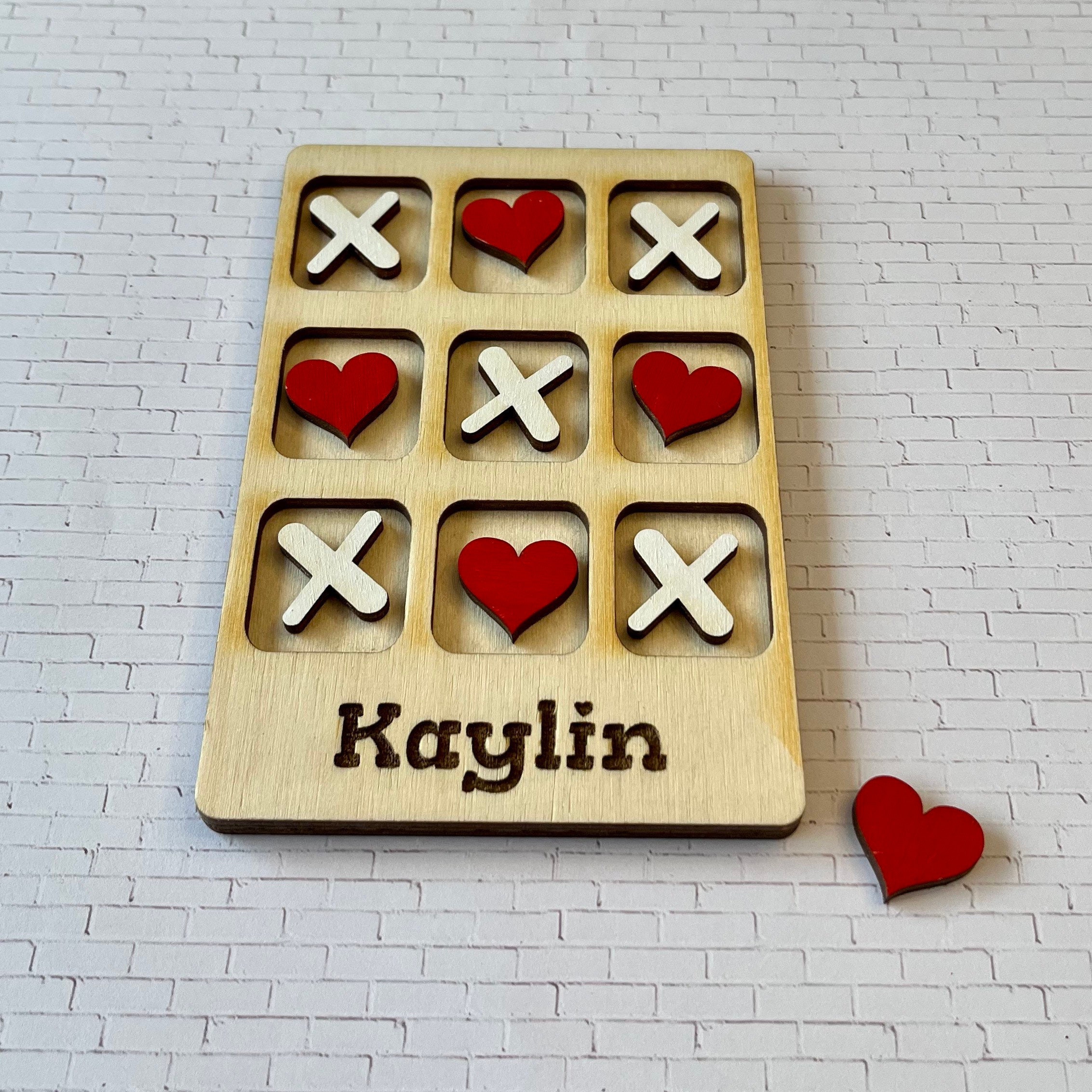 Valentine Tic Tac Toe, Tic Tac Toe Board, Valentine Gift, Valentine for ...