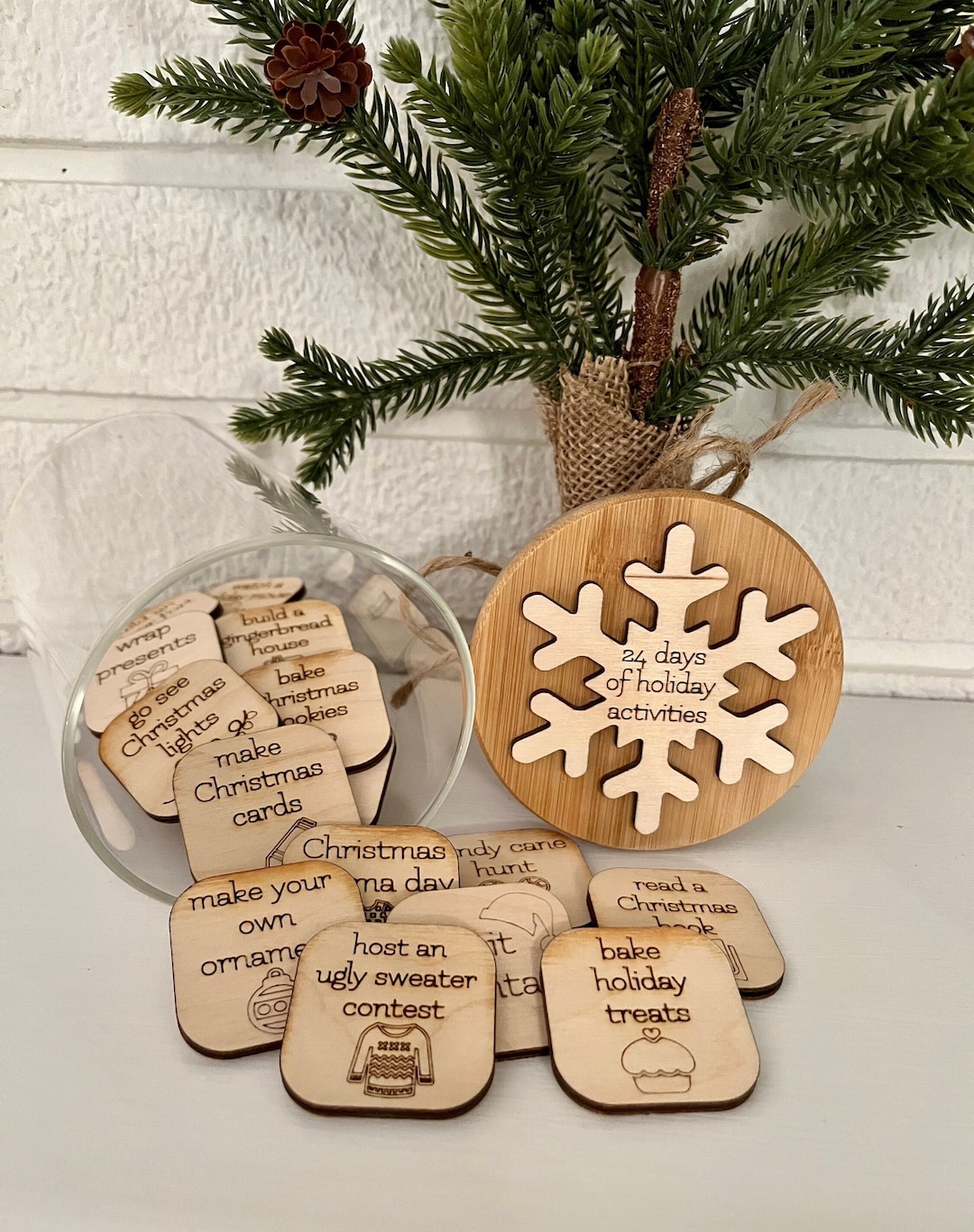 24 Days of Holiday Activities, Christmas Tokens, Holiday Tokens, Advent ...