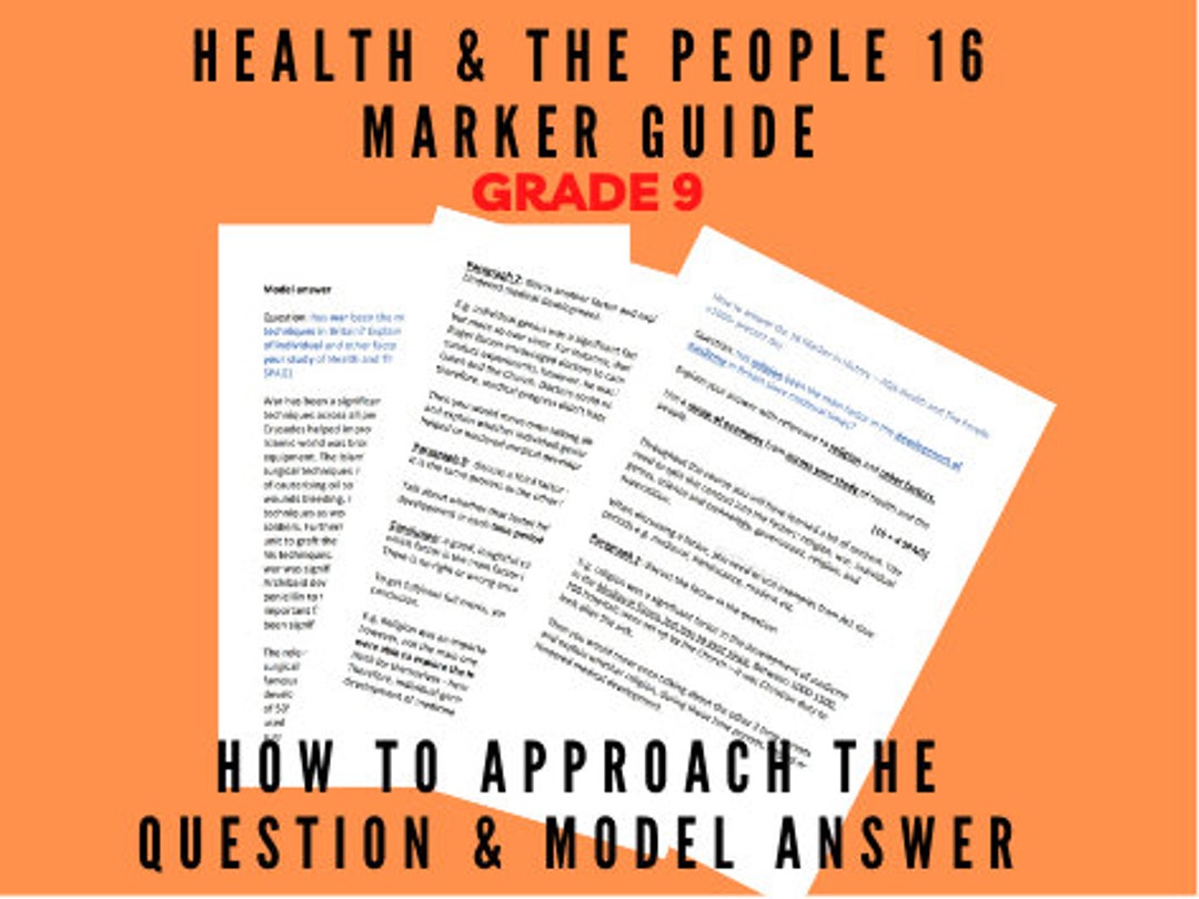 GCSE History: Health and the People 16 Marker Guide - Etsy