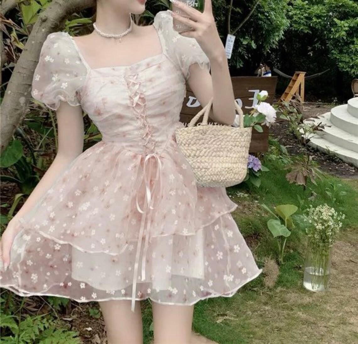 Vintage Renaissance Cottagecore Fairycore Floral Tulle Evening - Etsy