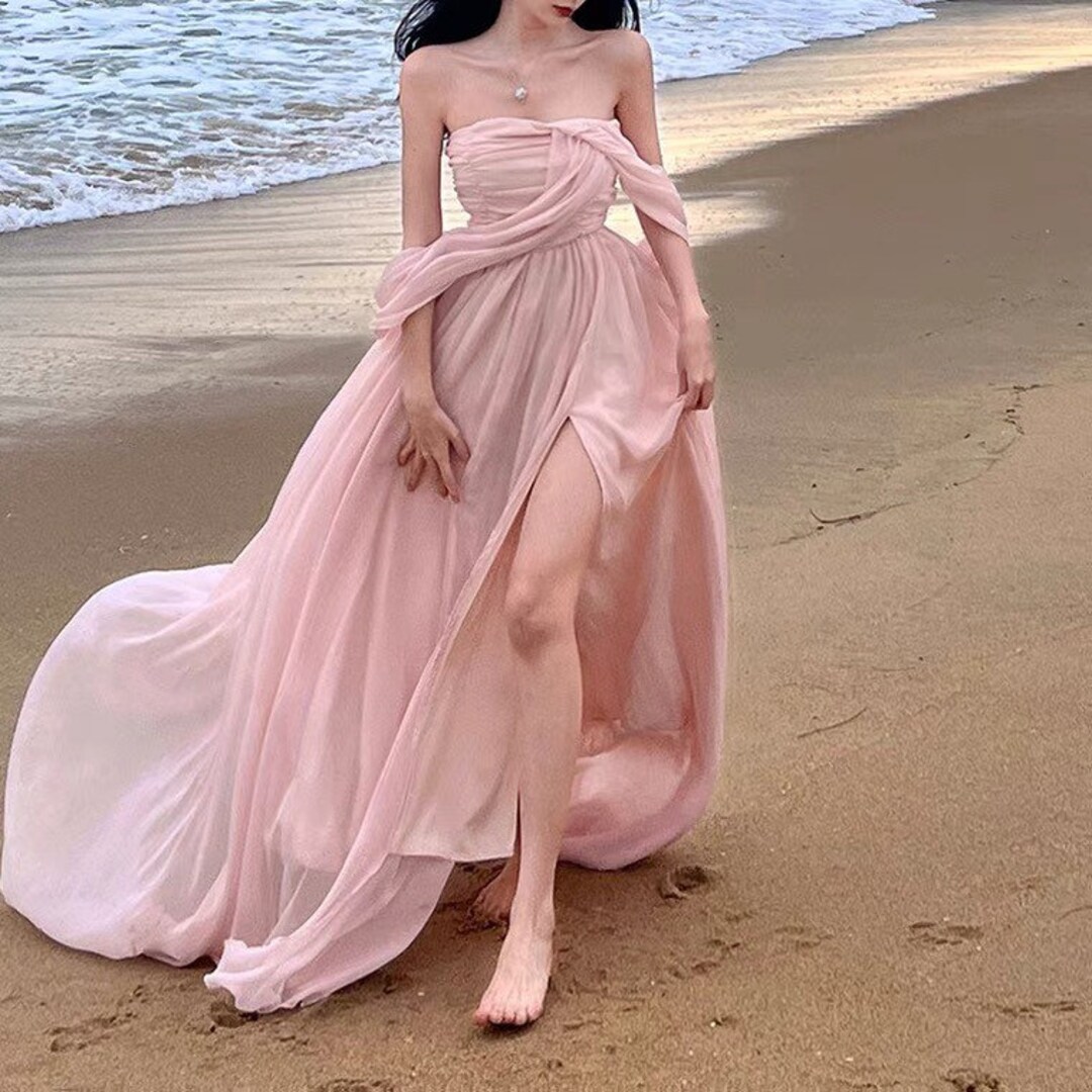 Vintage Cottagecore Fairycore Asymmetric Evening Prom Dress Royalcore ...