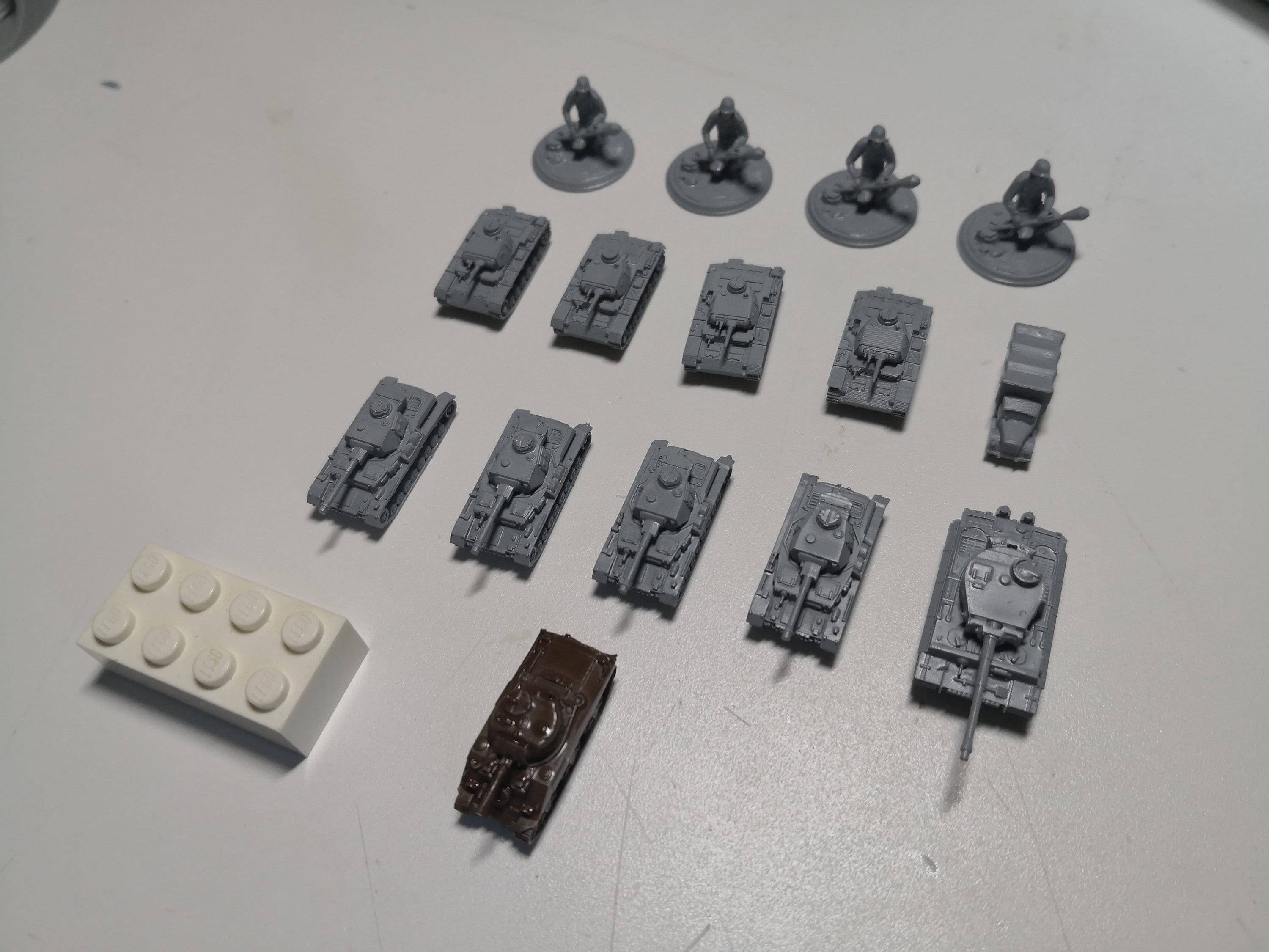 Detailed Mini WW2 Tanks 1:250 Scale Lone Sherman Pack - Etsy