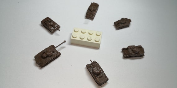 Detailed Mini US WW2 Tanks 1:250 Scale - Etsy