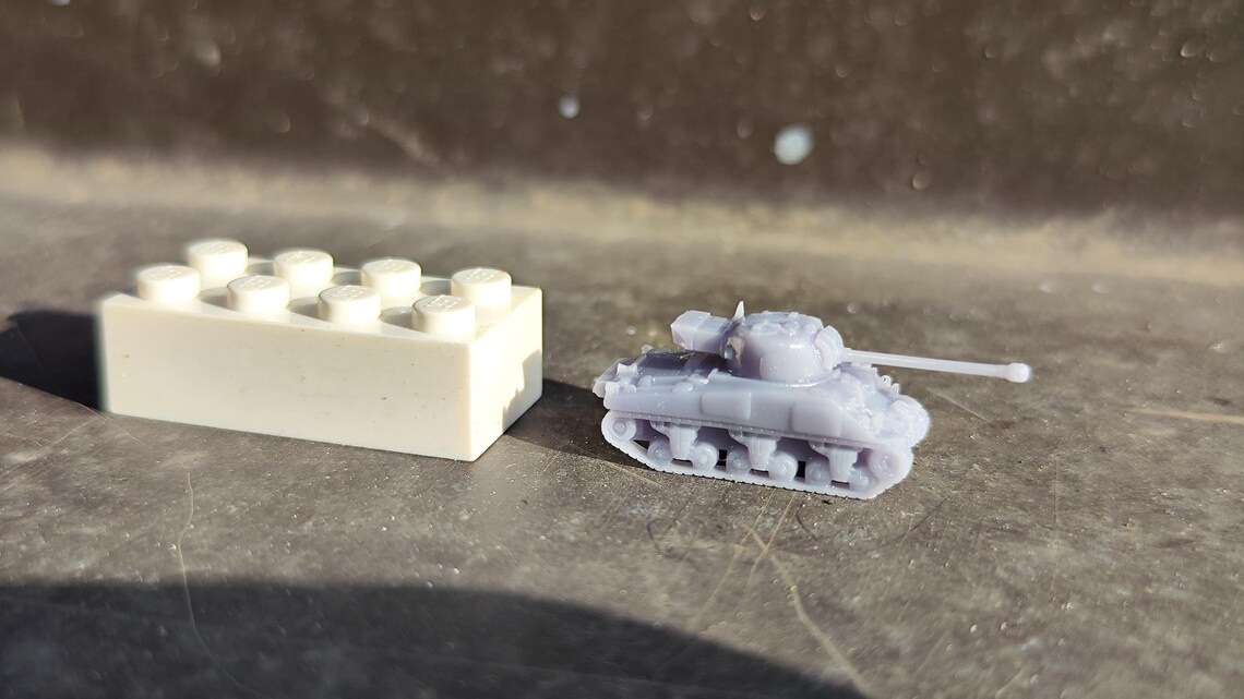 Detailed Mini US WW2 Tanks 1:250 Scale - Etsy