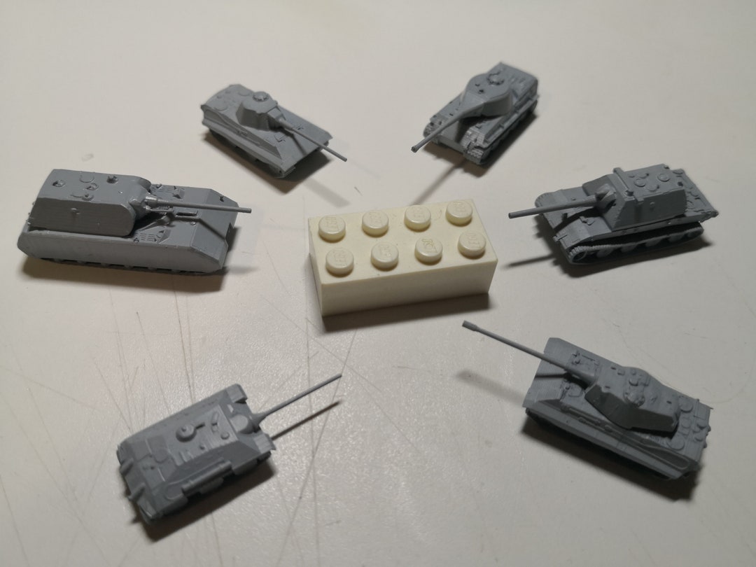 Detailed Mini German WW2 Tanks 1:250 Scale - Experimental Pack - Etsy