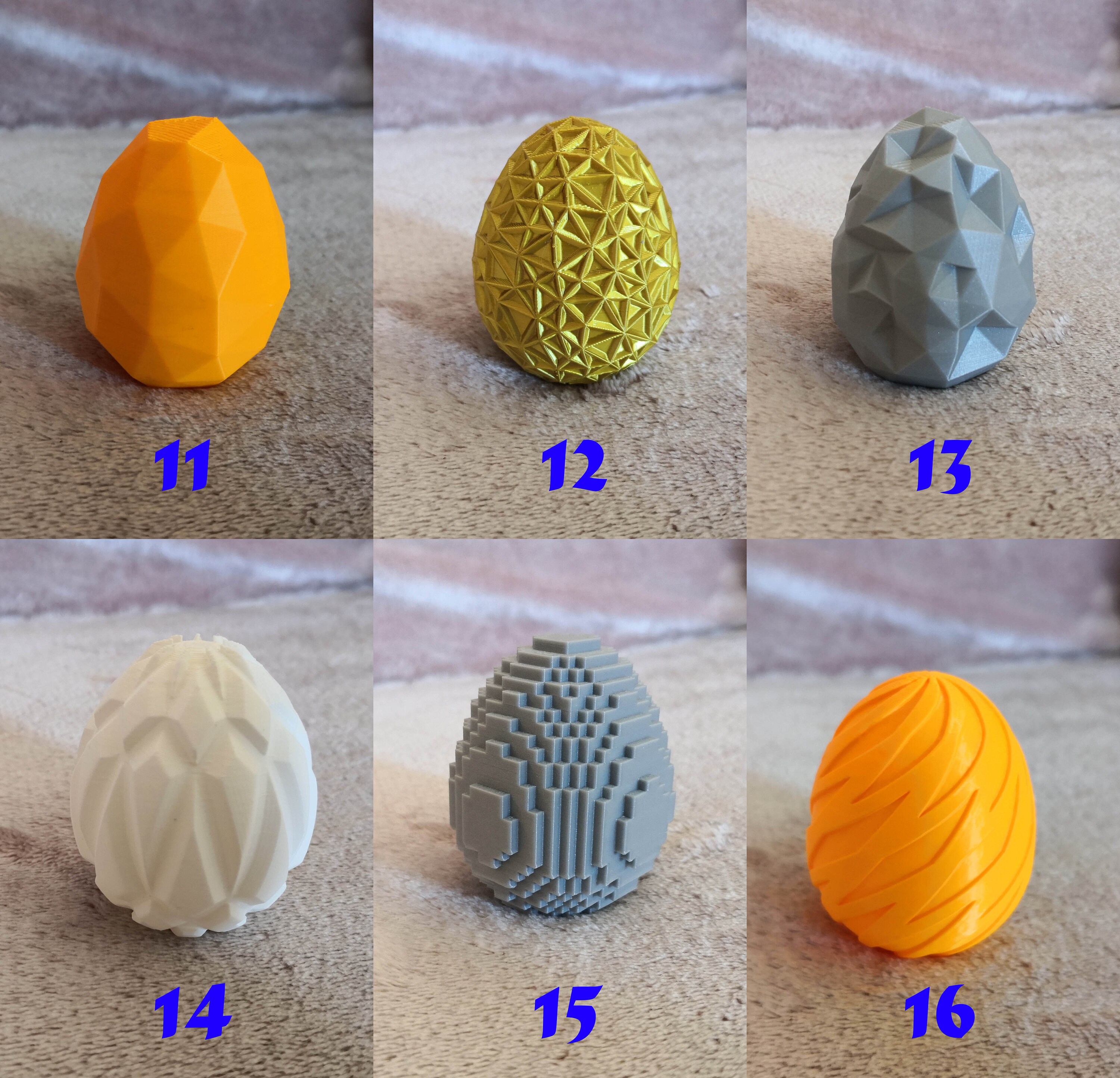 3D Printed Easter Eggs - Etsy