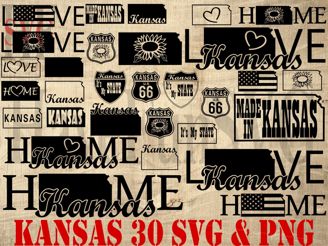 Kansas State 30 SVG PNG Instant Download Files Bundle Cutting Machine ...