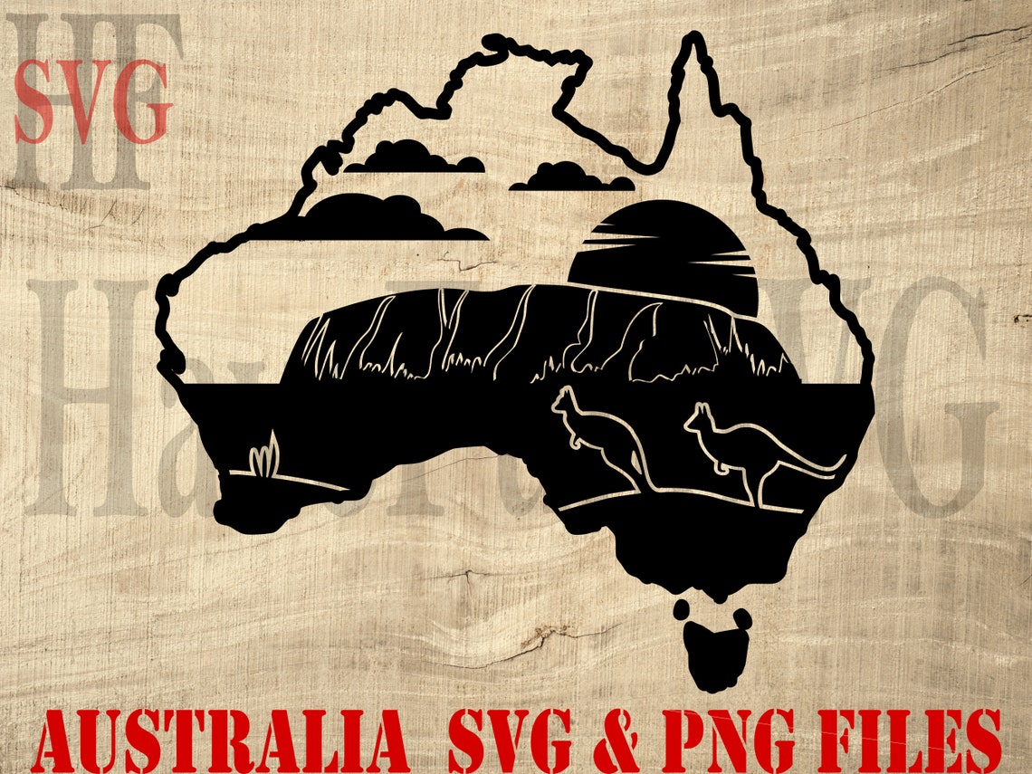 Australia SVG PNG Vector Digital Download Files Shirt Design Cricut Mug ...
