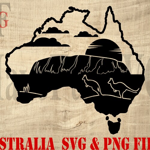 Australia SVG PNG Vector Digital Download Files Shirt Design - Etsy