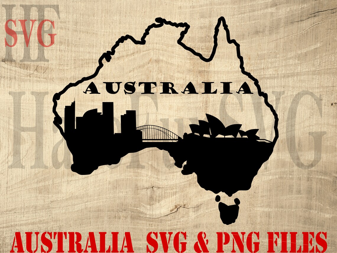 Australia SVG PNG Vector Digital Download Files Shirt Design - Etsy