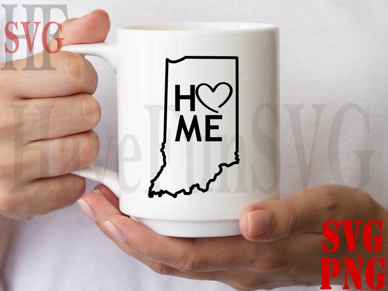 Indiana State USA 10 SVG PNG Instant Download Files Bundle Cricut ...