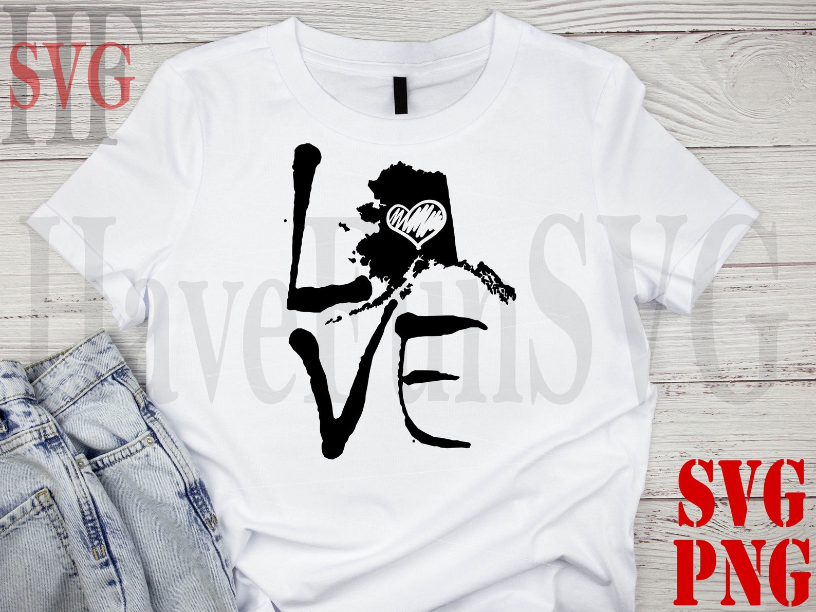 Alaska Love SVG PNG Instant Download Files Cricut Laser Cut - Etsy