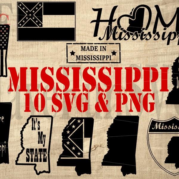 Mississippi Svg - Etsy