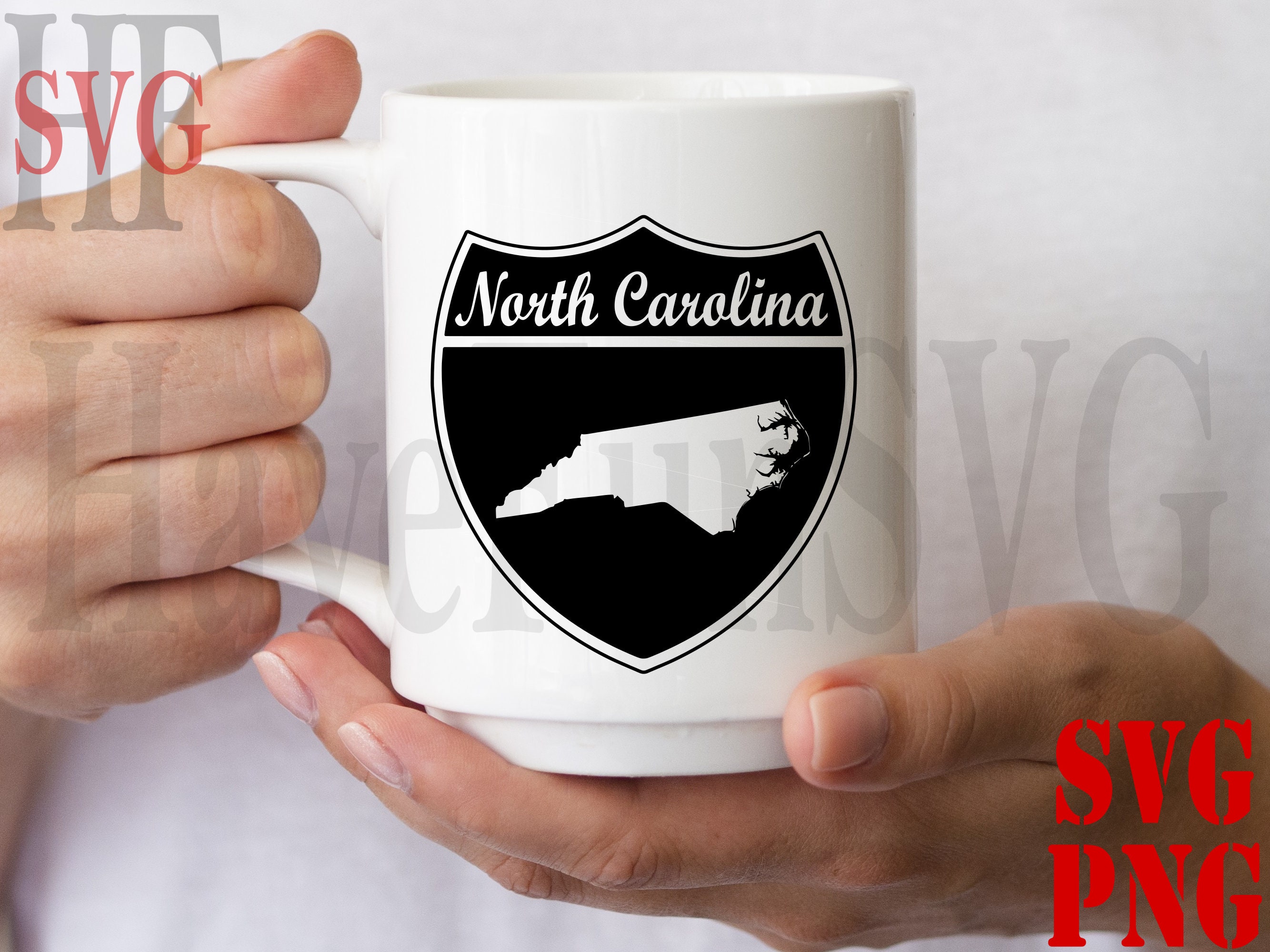 North Carolina State 30 SVG PNG Files Bundle: NC Shirt Designs (digital ...