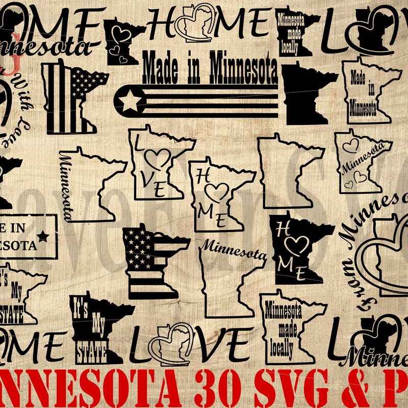 Minnesota Outline - Etsy