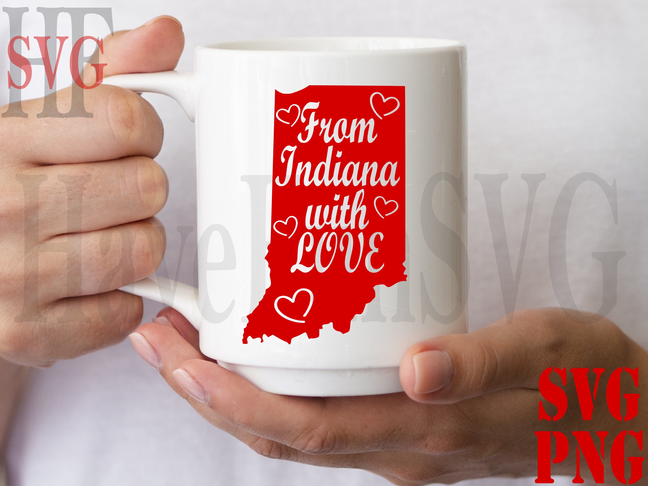 Indiana State USA 30 SVG PNG Instant Download Files Bundle Cricut ...