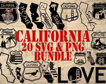 California SVG Bundle - Etsy