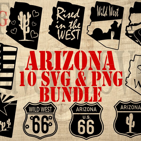 Arizona State Flag Svg - Etsy