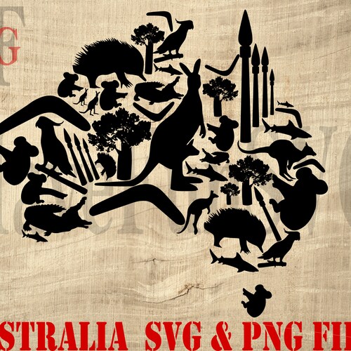 Australia SVG PNG Vector Digital Download Files Shirt Design - Etsy