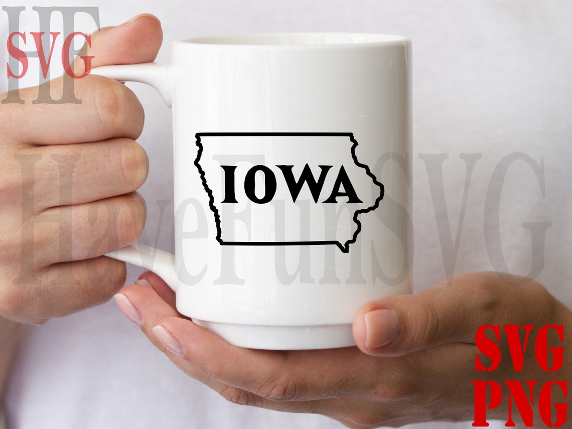 Iowa State USA 10 SVG PNG Instant Download Files Bundle Cricut Cutting ...