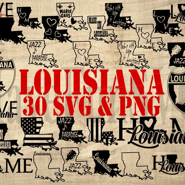 Louisiana Clipart - Etsy