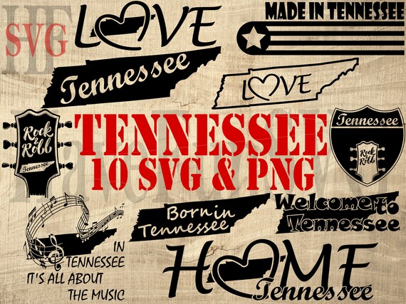 Digital Design Tennessee State SVG PNG Files Bundle Digital | Etsy