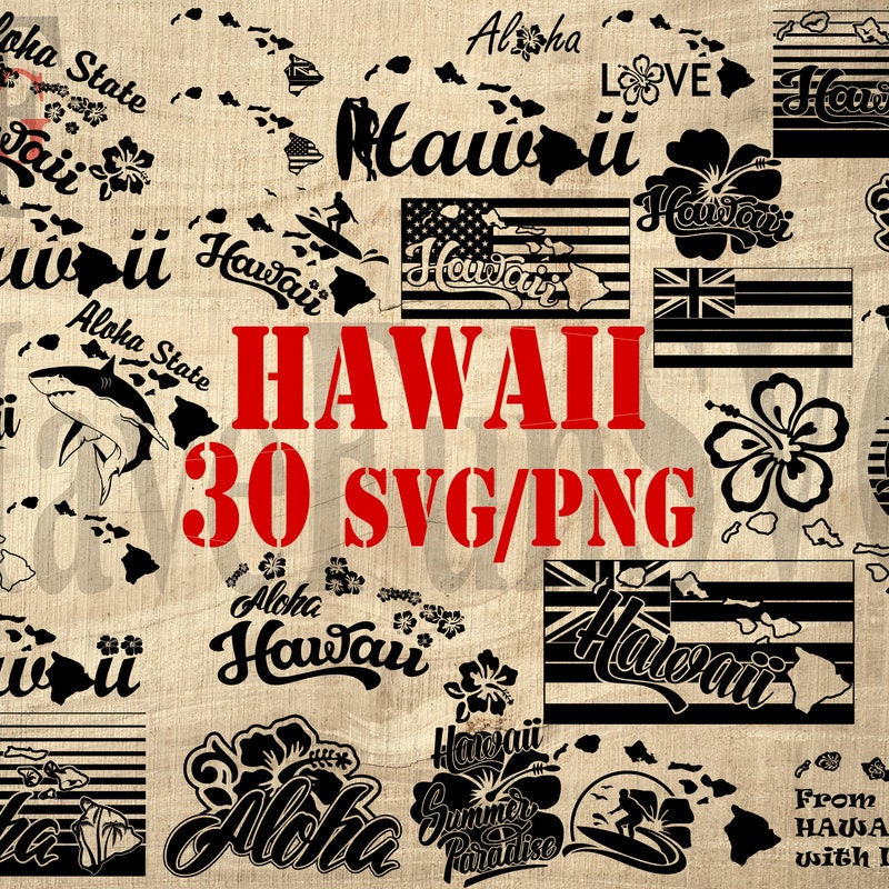 Hawaiian Svg File - Etsy