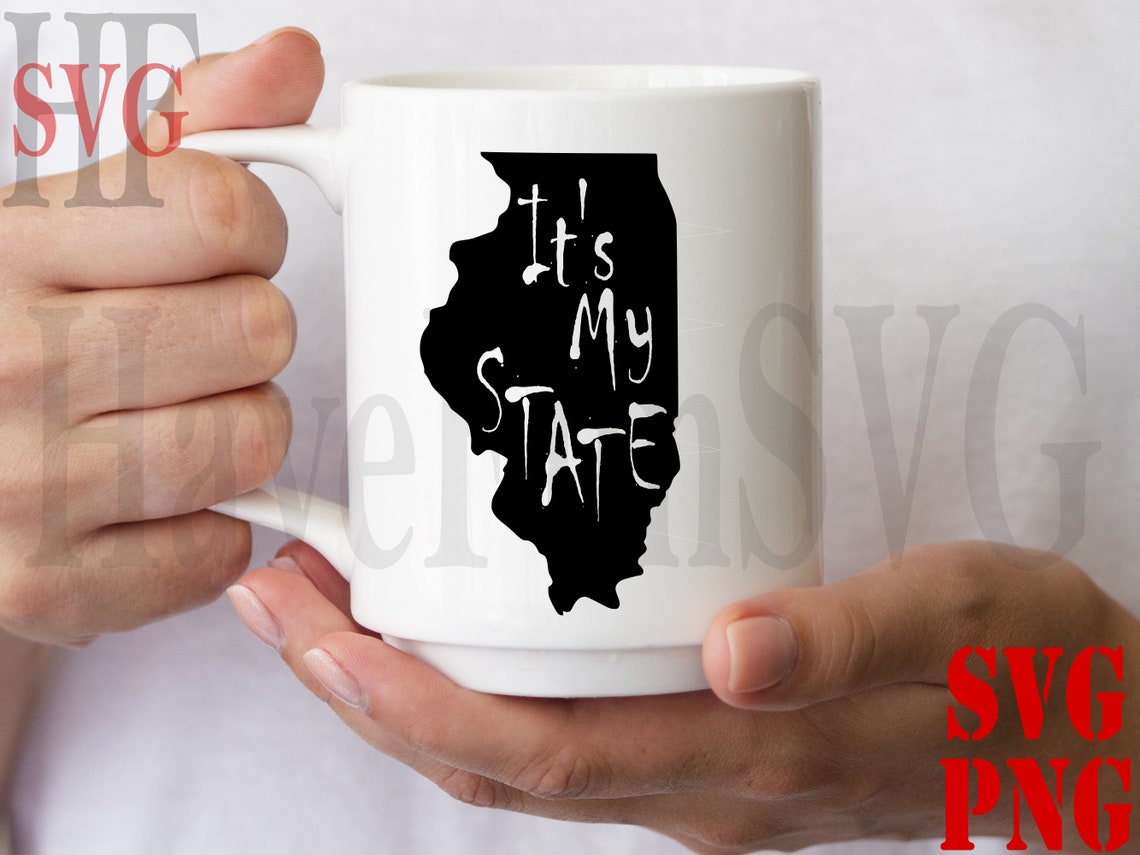 Illinois State USA SVG PNG Instant Download Files Bundle | Etsy