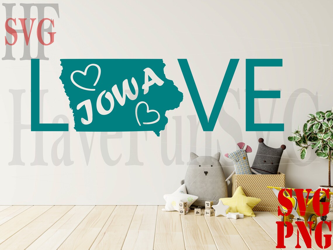 Iowa State USA 10 SVG PNG Instant Download Files Bundle Cricut | Etsy