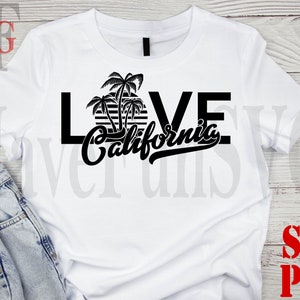Love California State Style Clipart Logo 4 Svg Png Instant Download ...