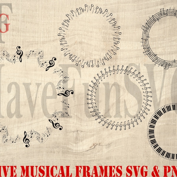 Music Notes Svg - Etsy