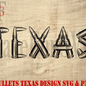 Shirt Design Texas Bullets Ammunition Gun Guns SVG PNG Digital Download ...
