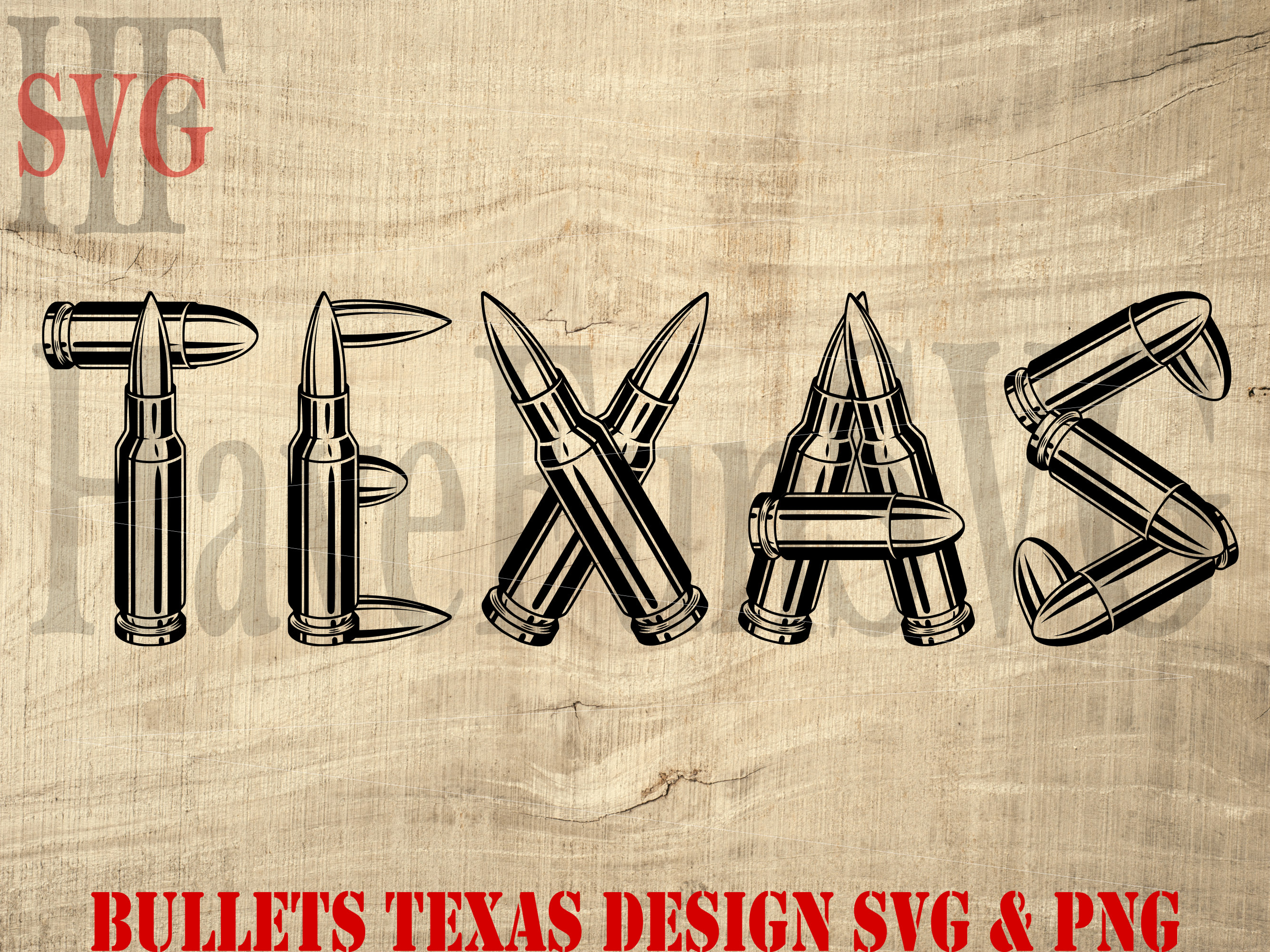 Shirt Design Texas Bullets Ammunition Gun Guns SVG PNG Digital Download ...